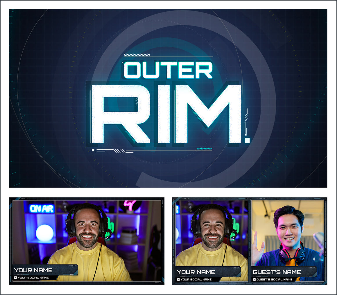 Best live streaming overlays and backgrounds | Streamer Templates
