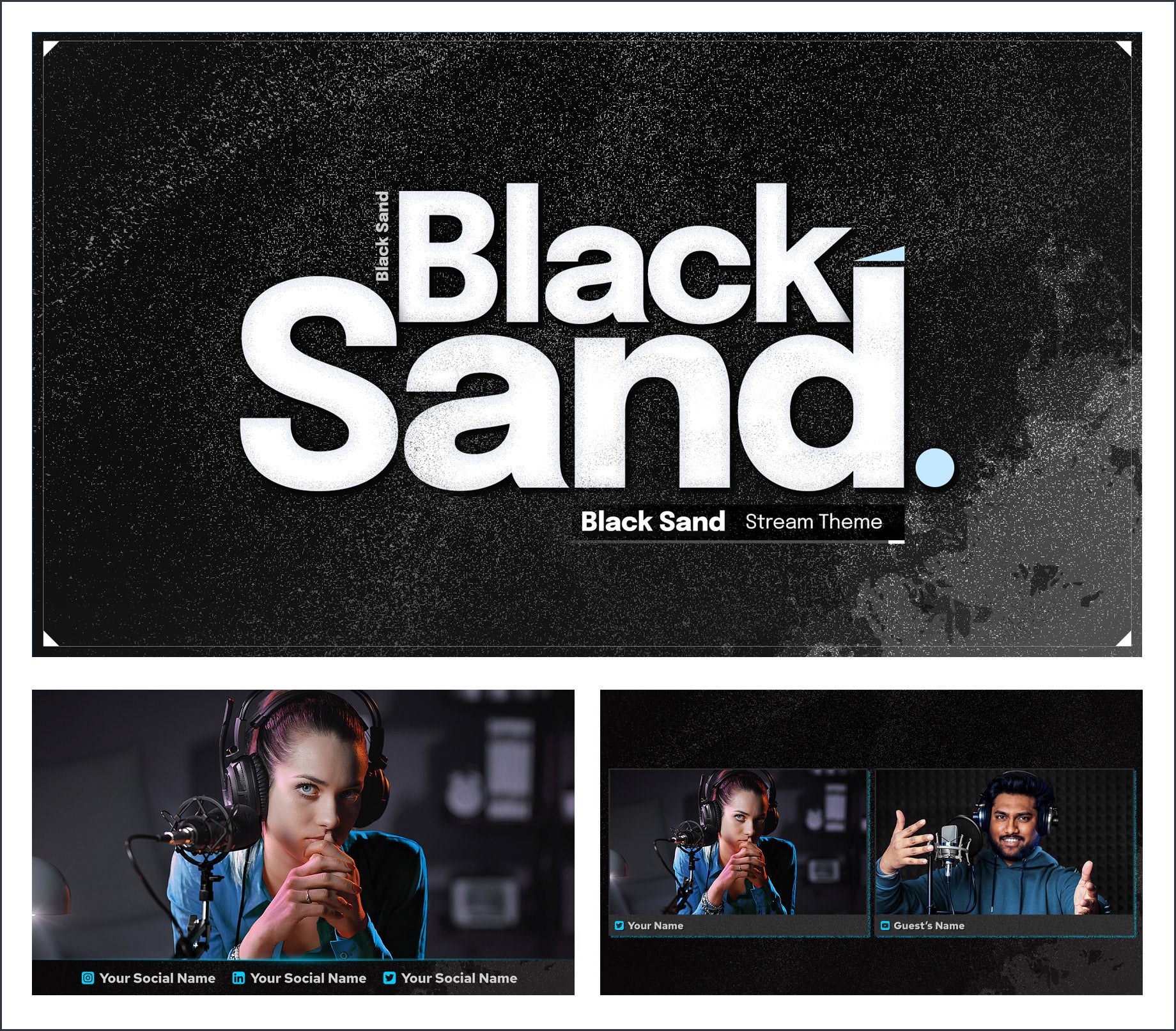 Best StreamYard overlays and backgrounds | Streamer Templates