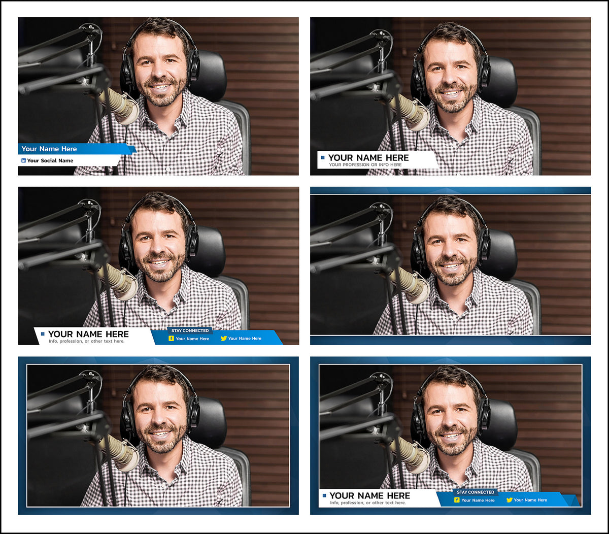 StreamYard overlay and background template - Geometric – Streamer Templates